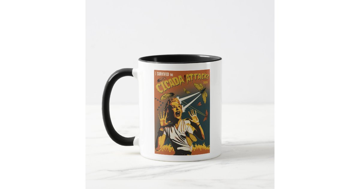 Cicada Screaming Lady 2024 Mug | Zazzle