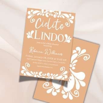 Cielito Lindo Mexican Fiesta Neutral Baby Shower Invitation | Zazzle