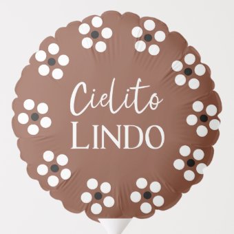 Cielito Lindo Talavera Mexican Fiesta Baby Shower Balloon | Zazzle