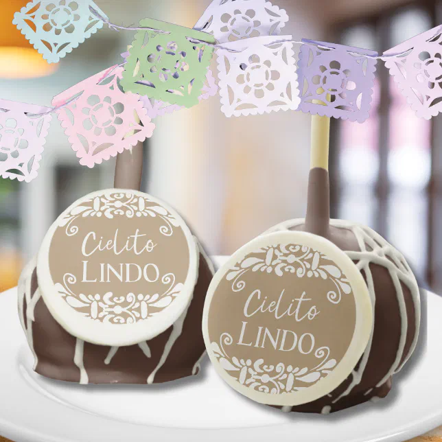 Cielito Lindo Talavera Mexican Fiesta Baby Shower Cake Pops | Zazzle