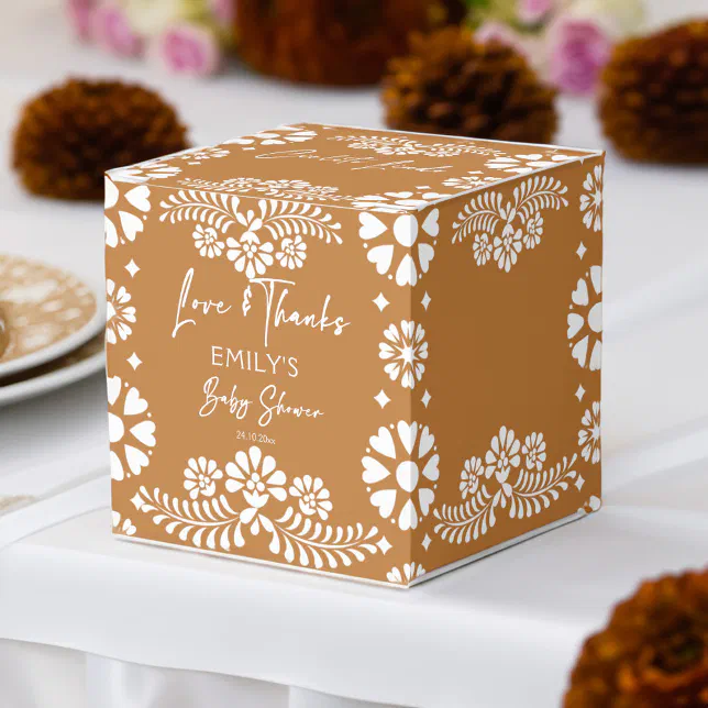 Cielito lindo terracotta baby shower favors favor boxes | Zazzle