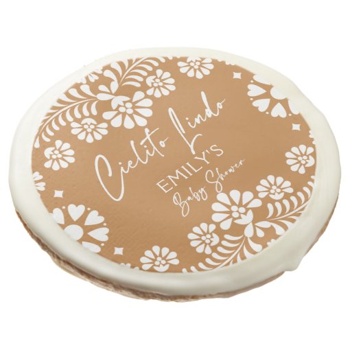 Cielito lindo terracotta Mexican baby shower favor Sugar Cookie | Zazzle