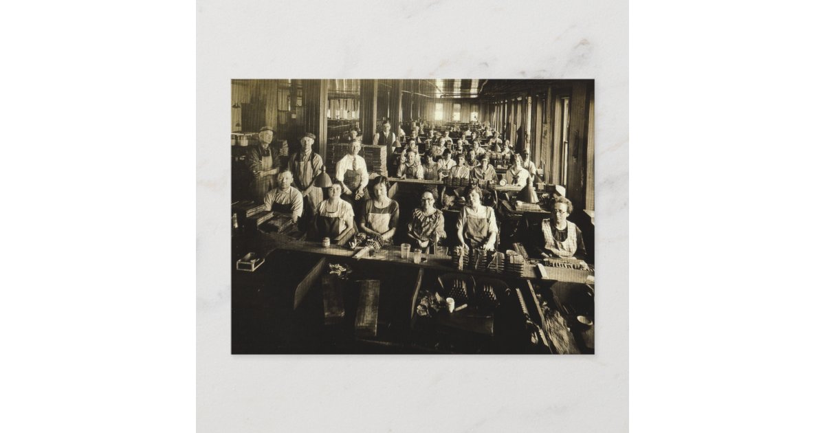 Cigar Factory circa 1900, Red Lion, York Co., PA Postcard | Zazzle