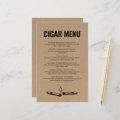 Cigar Menu | Zazzle