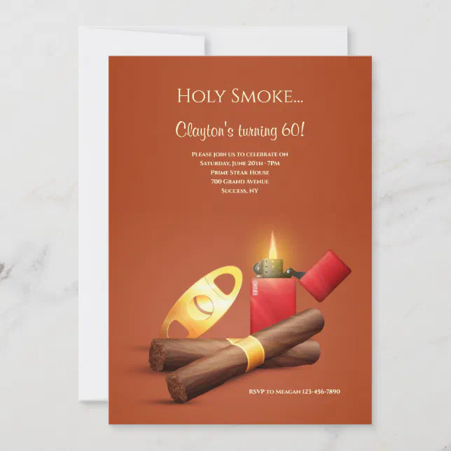Cigar Party Invitation | Zazzle