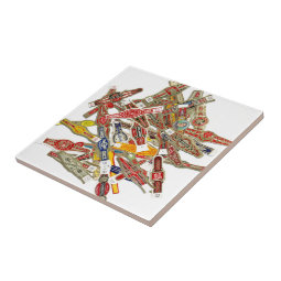 Cigar Ring Wrappers Tile | Zazzle