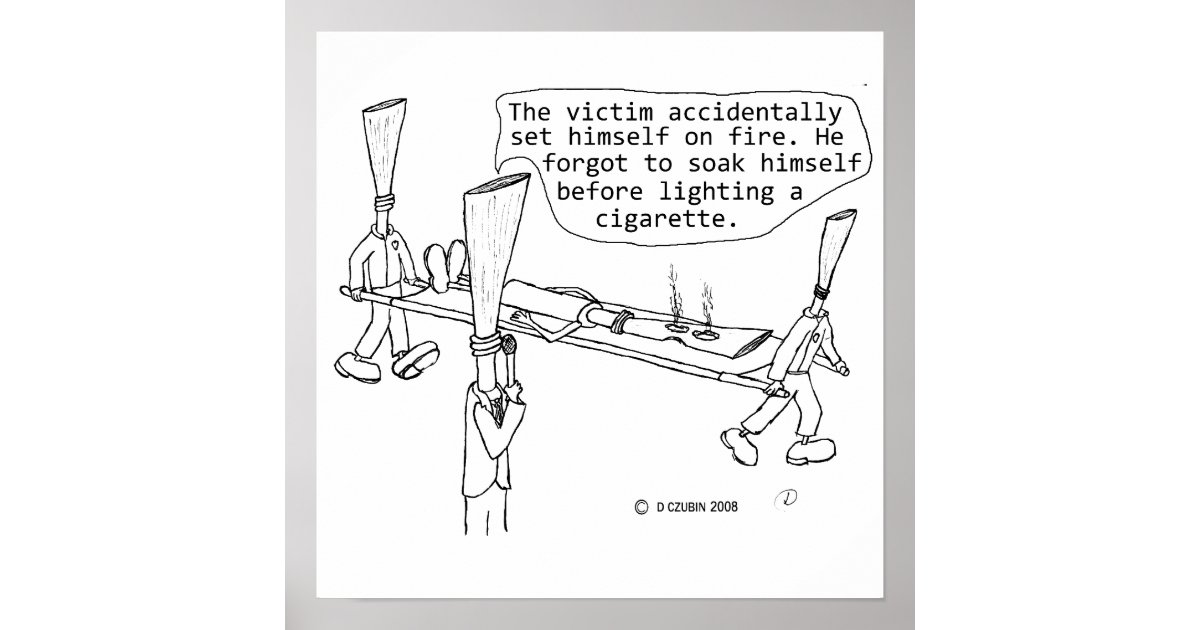 Cigaret Burn Victim Poster | Zazzle