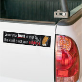 Cigarette Butt Bumper Sticker | Zazzle