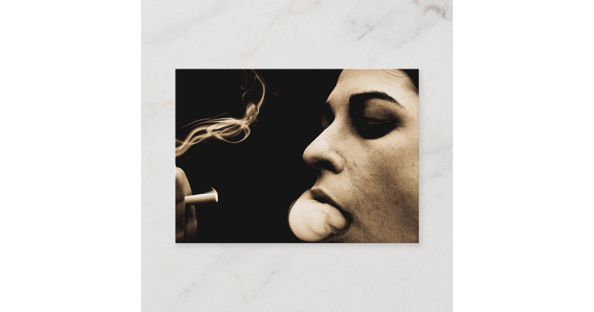 Cigarette Smoke business cards | Zazzle