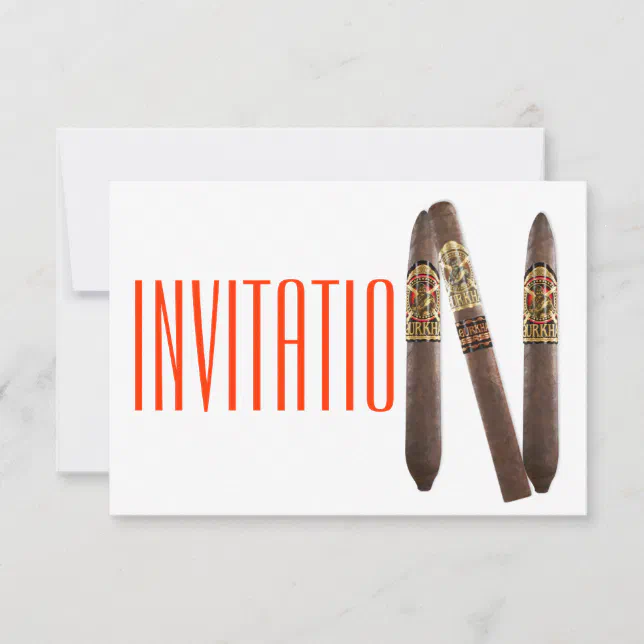 Cigaro Party Lounge Cuban Invitation | Zazzle