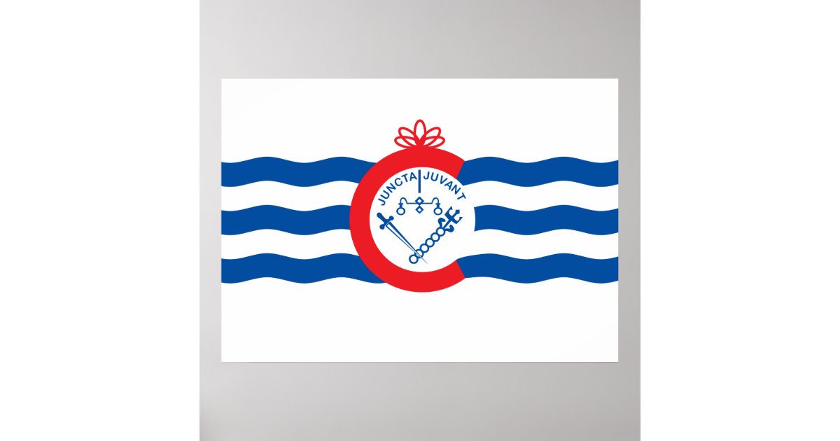 Cincinnati flag poster | Zazzle