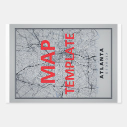 Cincinnati Map Wrapping Paper Sheets | Zazzle