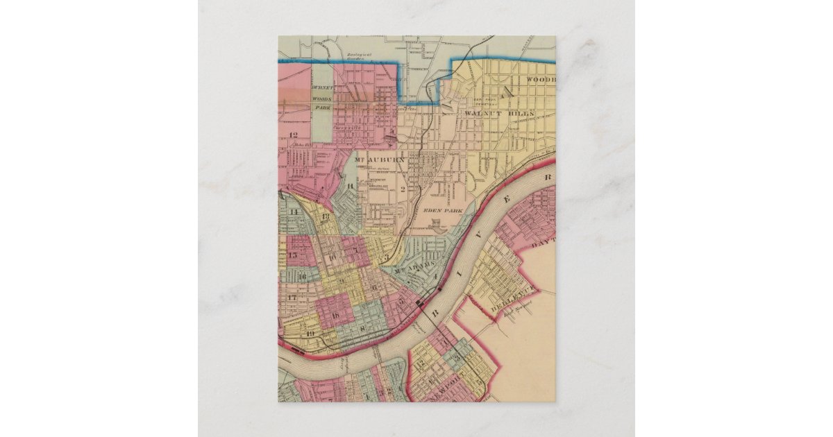 Cincinnati, Ohio and vicinity Postcard | Zazzle