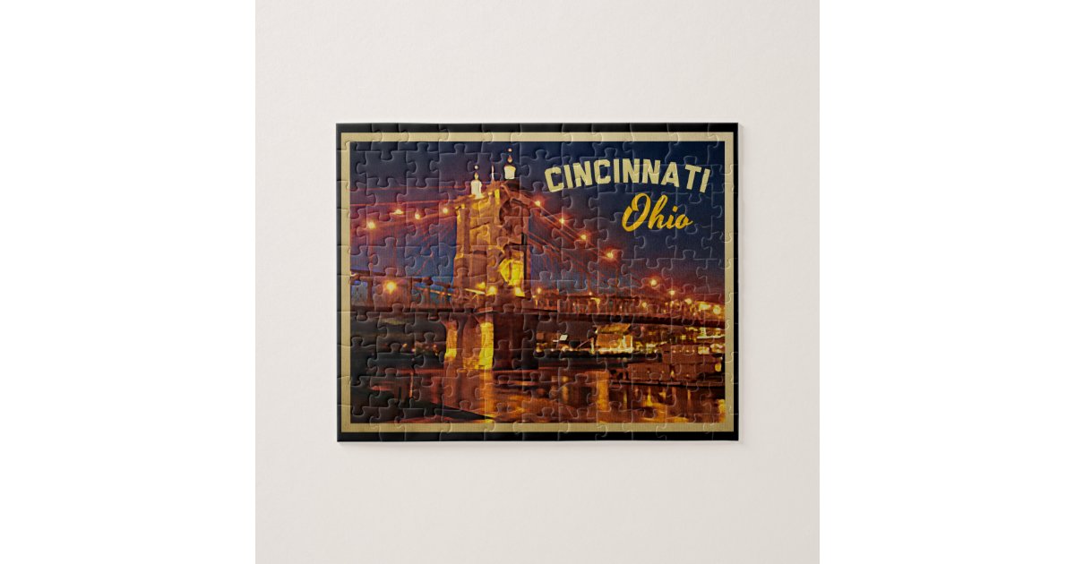 Cincinnati Ohio Bridge Jigsaw Puzzle | Zazzle