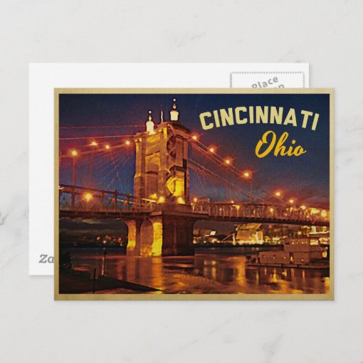 Cincinnati Ohio Bridge Postcard | Zazzle