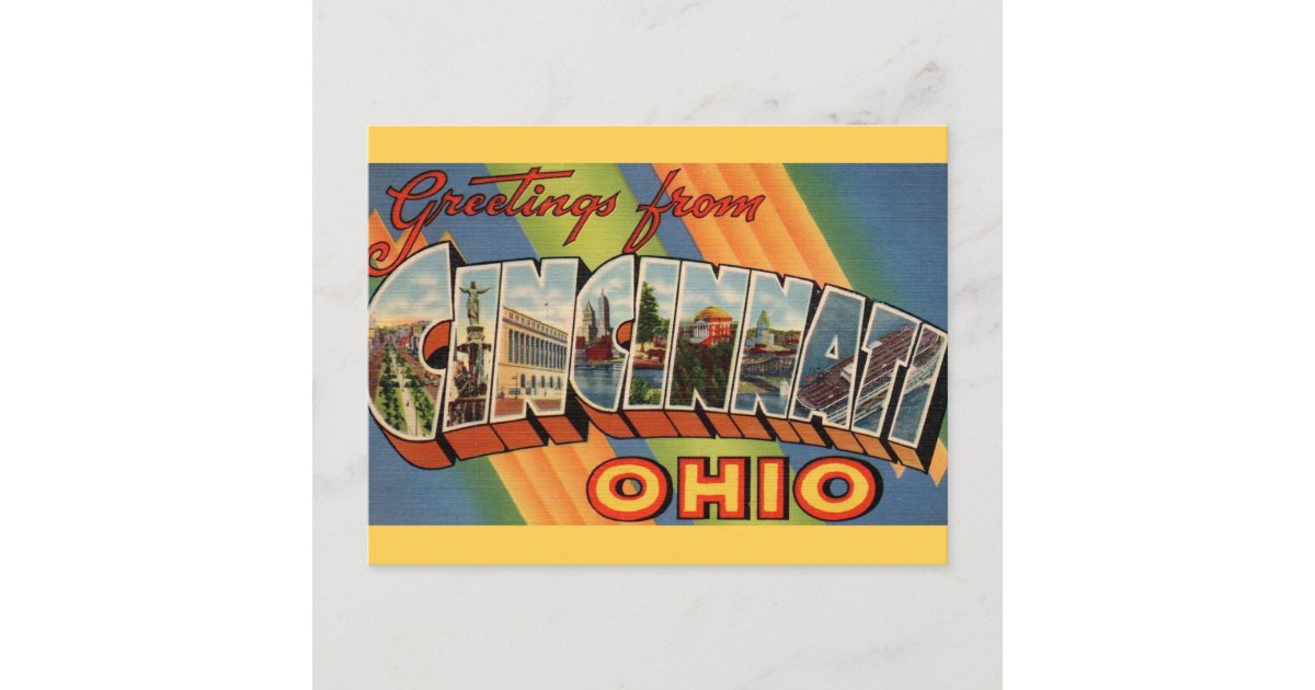 Cincinnati Ohio Greeting Postcard | Zazzle