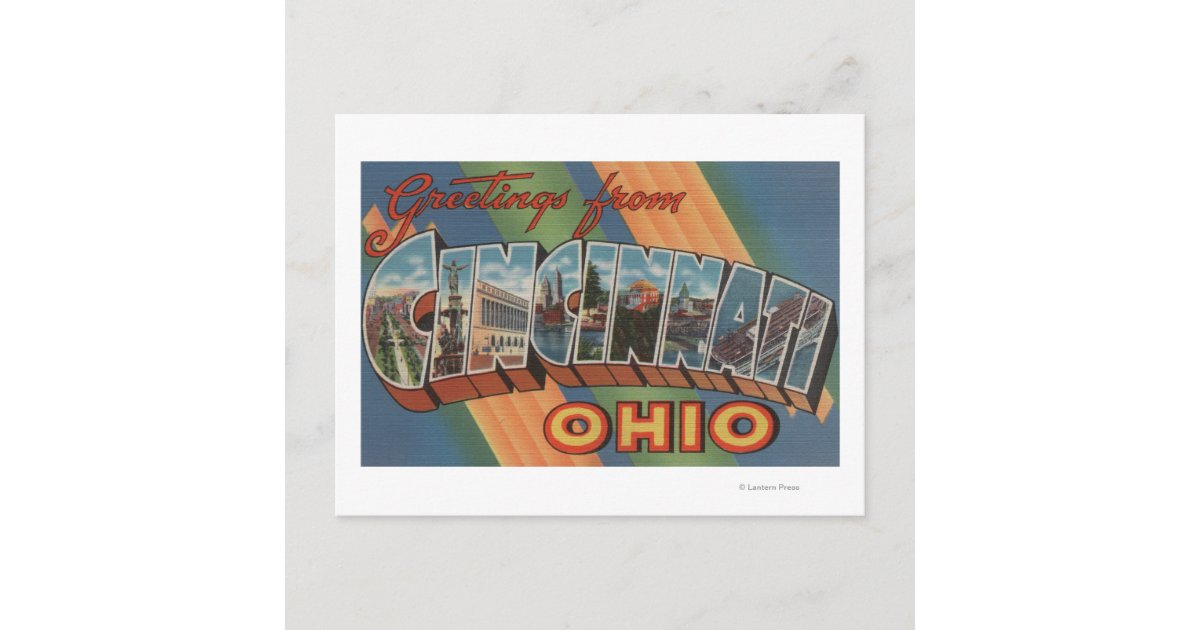 Cincinnati, Ohio - Large Letter Scenes 2 Postcard | Zazzle