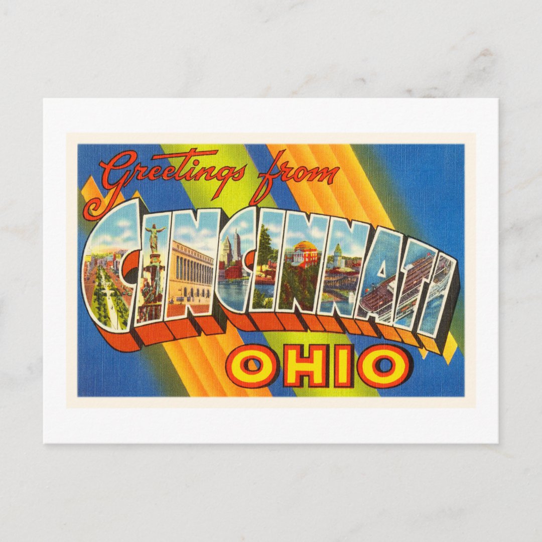 Cincinnati Ohio OH Old Vintage Travel Souvenir Postcard | Zazzle