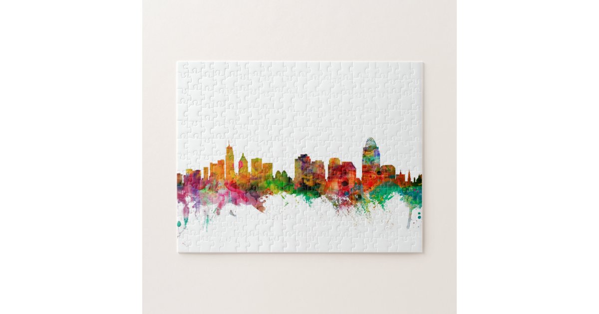 Cincinnati Ohio Skyline Jigsaw Puzzle | Zazzle
