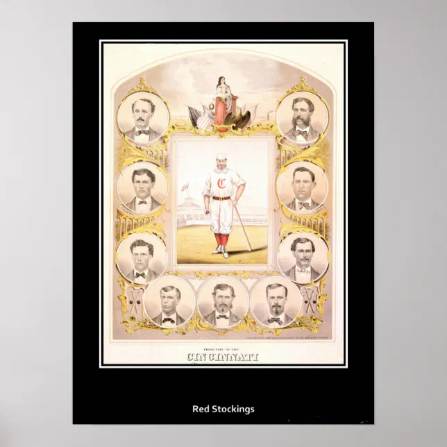 Cincinnati Red Stockings 1869 Poster | Zazzle