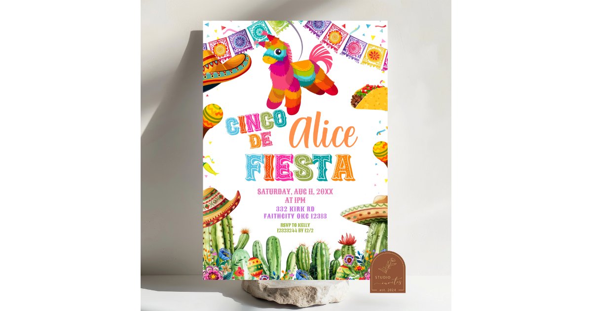 Cinco de Mayo 5th Fiesta birthday party Invitation | Zazzle