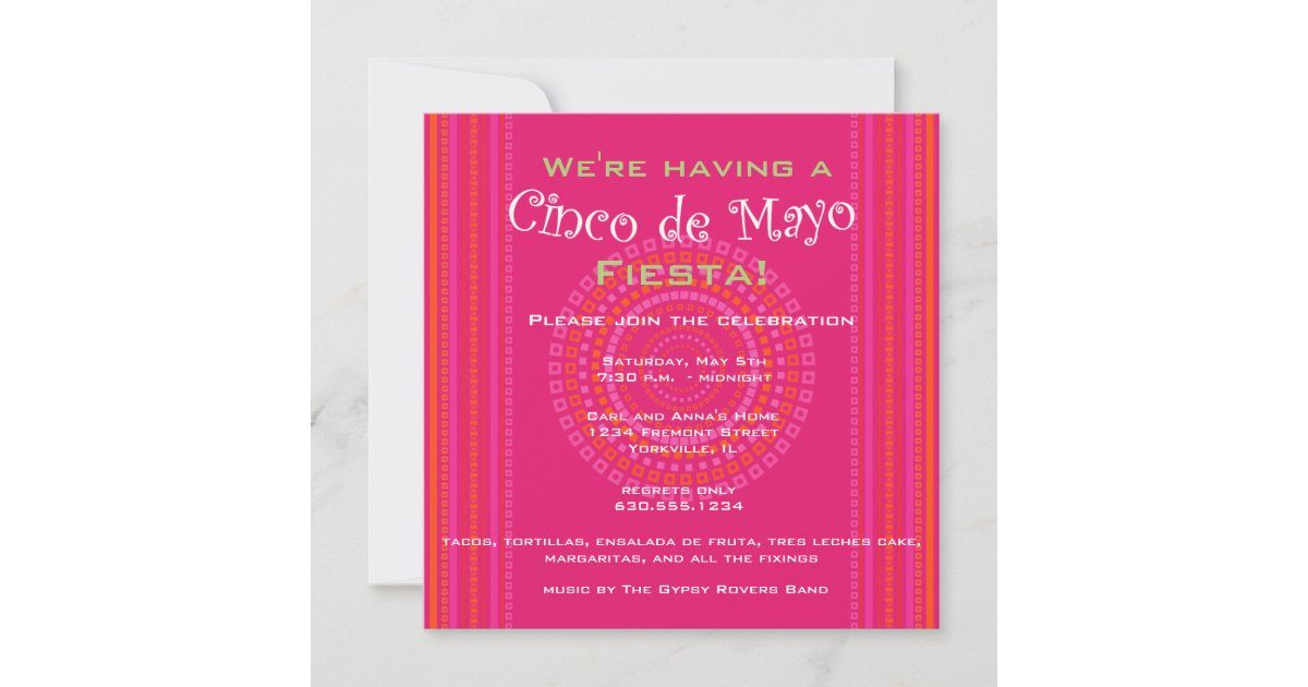 Cinco de Mayo/Fiesta Invitation | Zazzle