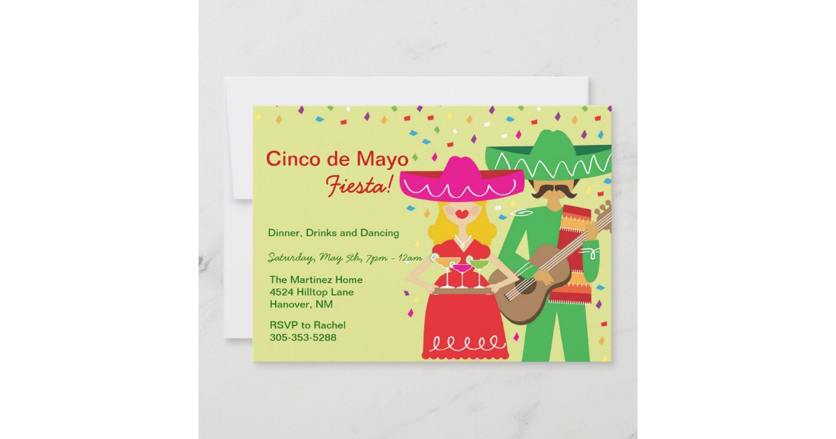 Cinco de Mayo Mariachi Invitations | Zazzle