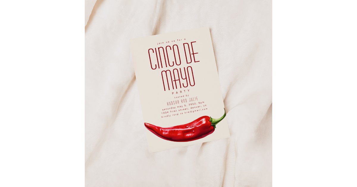 Cinco De Mayo Party Invitation | Zazzle