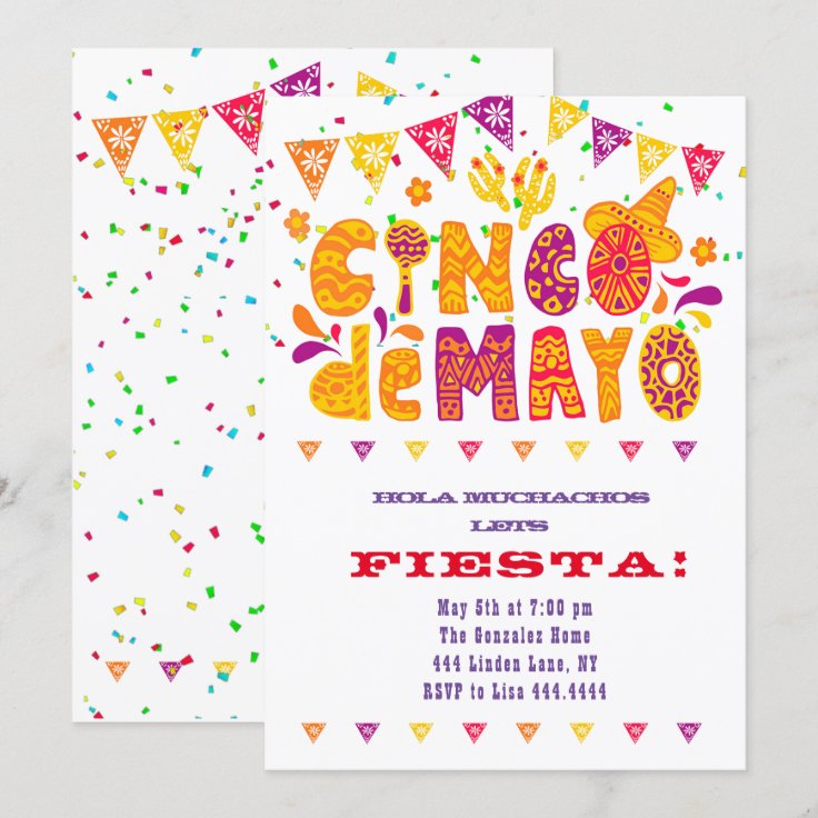 Cinco de Mayo Party Invitations | Zazzle
