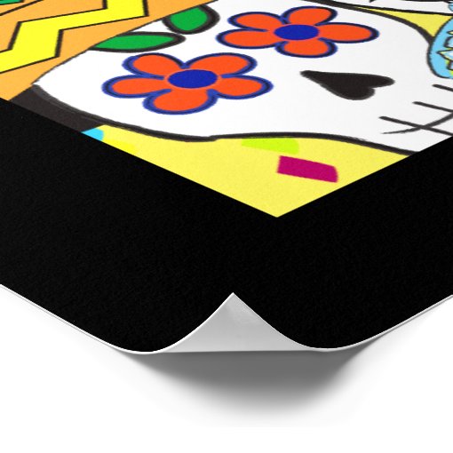 Cinco de Mayo Sugar Skull Print | Zazzle