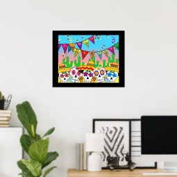 Cinco de Mayo Sugar Skull Print | Zazzle