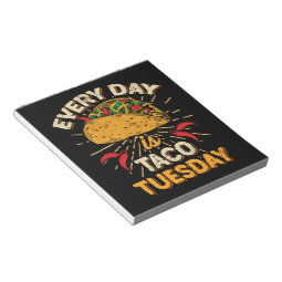 Cinco De Mayo Taco Tuesday Vintage Tacos Notepad | Zazzle