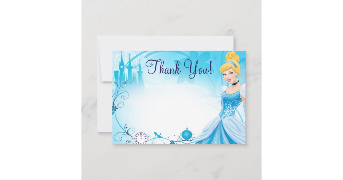 Cinderella 1 Thank You Cards | Zazzle