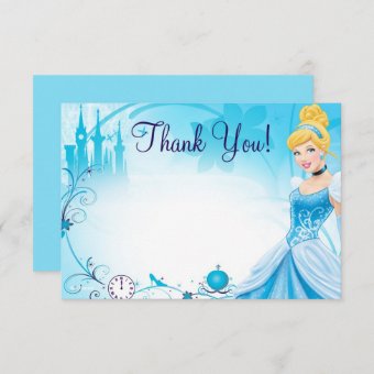 Cinderella 1 Thank You Cards | Zazzle