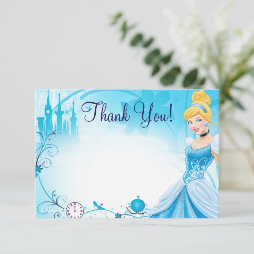 Cinderella 1 Thank You Cards | Zazzle