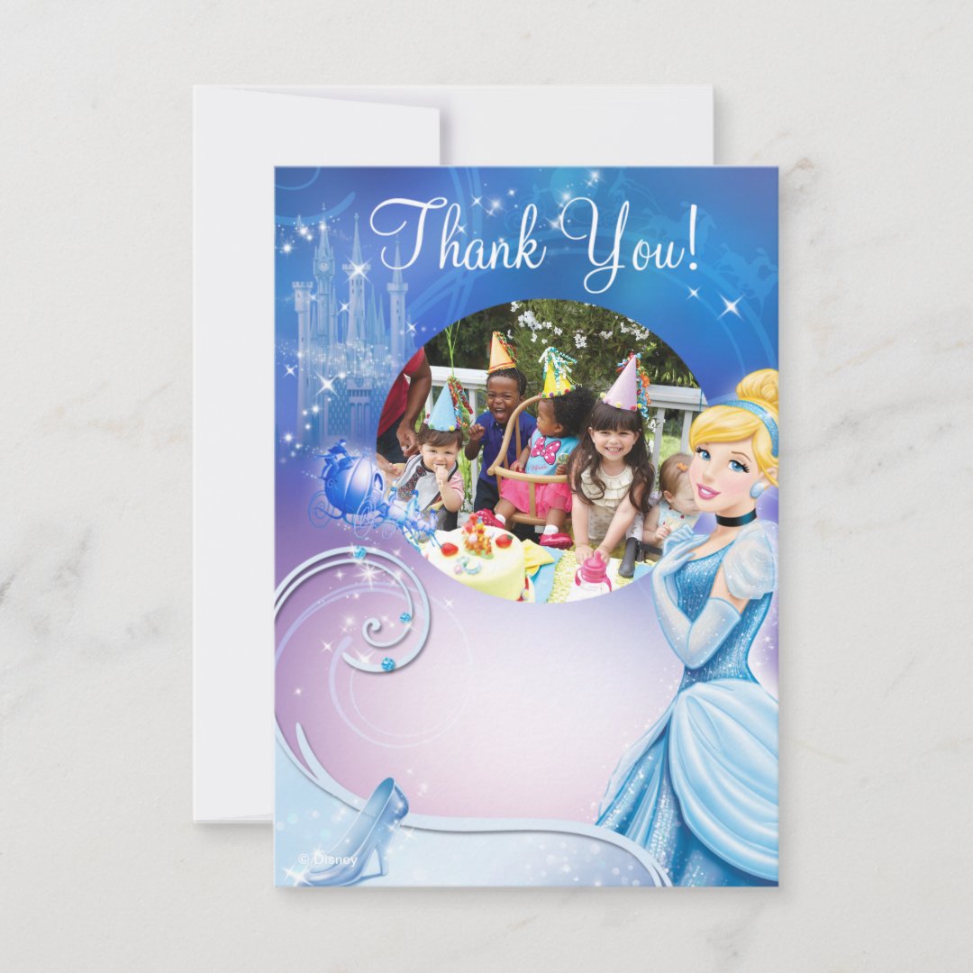 Cinderella 3 Birthday Thank You Cards | Zazzle