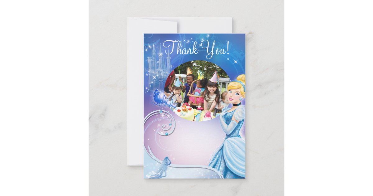 Cinderella 3 Birthday Thank You Cards | Zazzle