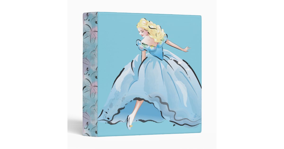 Cinderella And Her Glass Shoe Binder | Zazzle