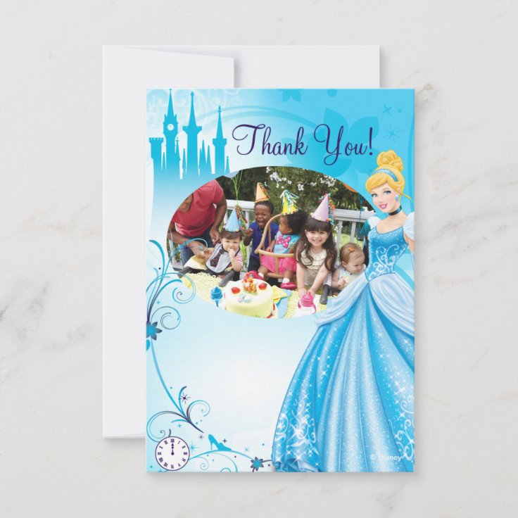 Cinderella Birthday Thank You Cards | Zazzle