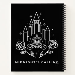 Cinderella Carriage Outline "Midnight's Calling" Notebook | Zazzle