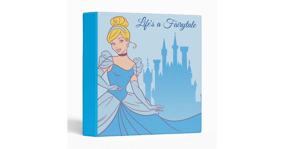 Cinderella & Castle Graphic 3 Ring Binder | Zazzle