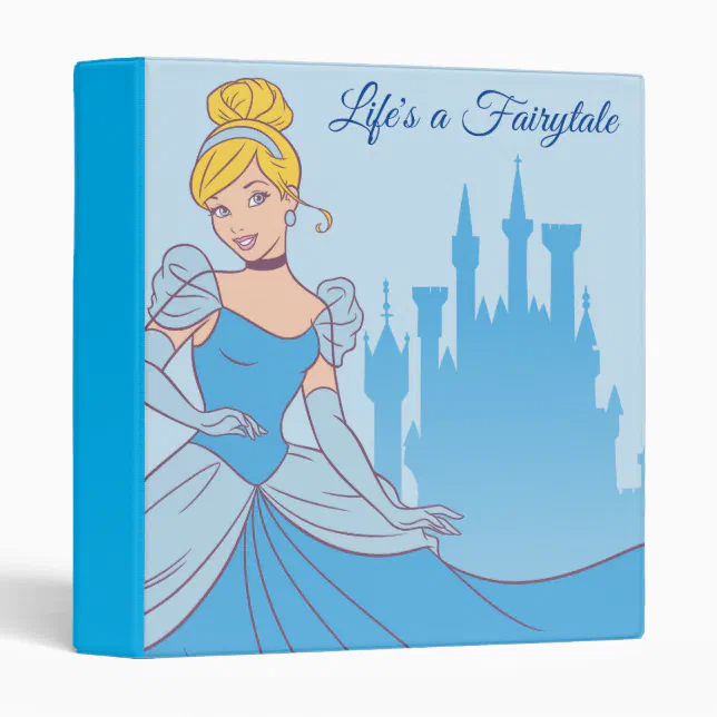 Cinderella & Castle Graphic 3 Ring Binder | Zazzle
