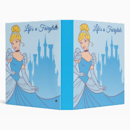 Cinderella & Castle Graphic 3 Ring Binder | Zazzle