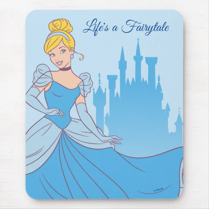 Cinderella & Castle Graphic Mouse Pad | Zazzle