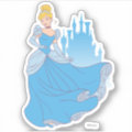 Cinderella & Castle Graphic Sticker | Zazzle