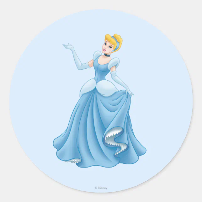 Cinderella Dancing Classic Round Sticker | Zazzle