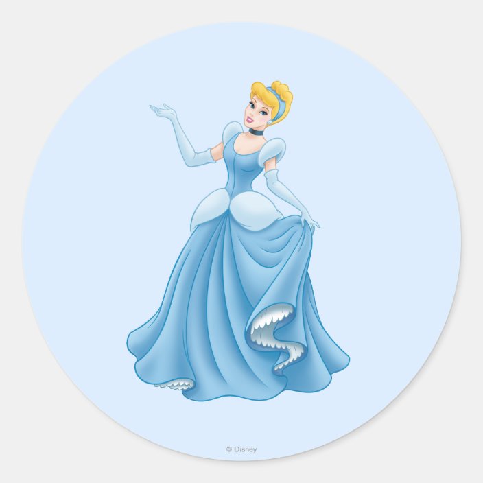 Cinderella Dancing Classic Round Sticker | Zazzle