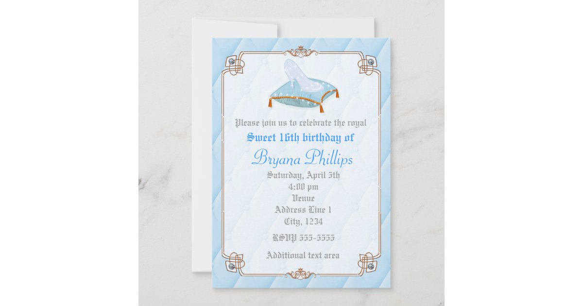 Cinderella Elegant Chic Princess Royal Invitation | Zazzle