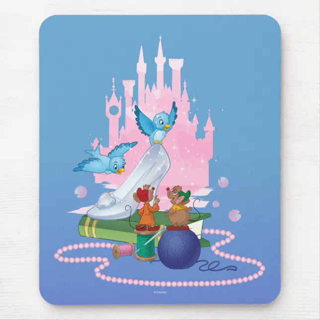 Cinderella | Glass Slipper And Mice Mouse Pad | Zazzle