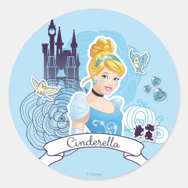 Cinderella - Gracious Heart Classic Round Sticker | Zazzle